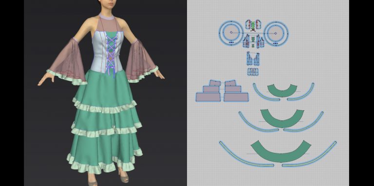 CgCostumes | Digital garment pattern made by Marvelous Designer